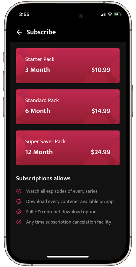 Movie Series Video Streaming Android App Template + Video Streaming iOS ...