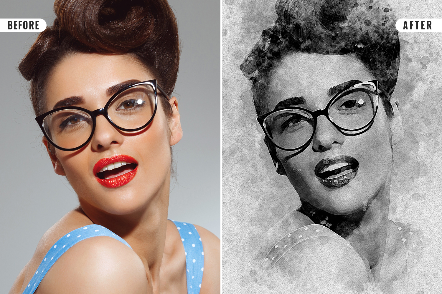 Ink Splatter Photo Effect, Add-ons | GraphicRiver