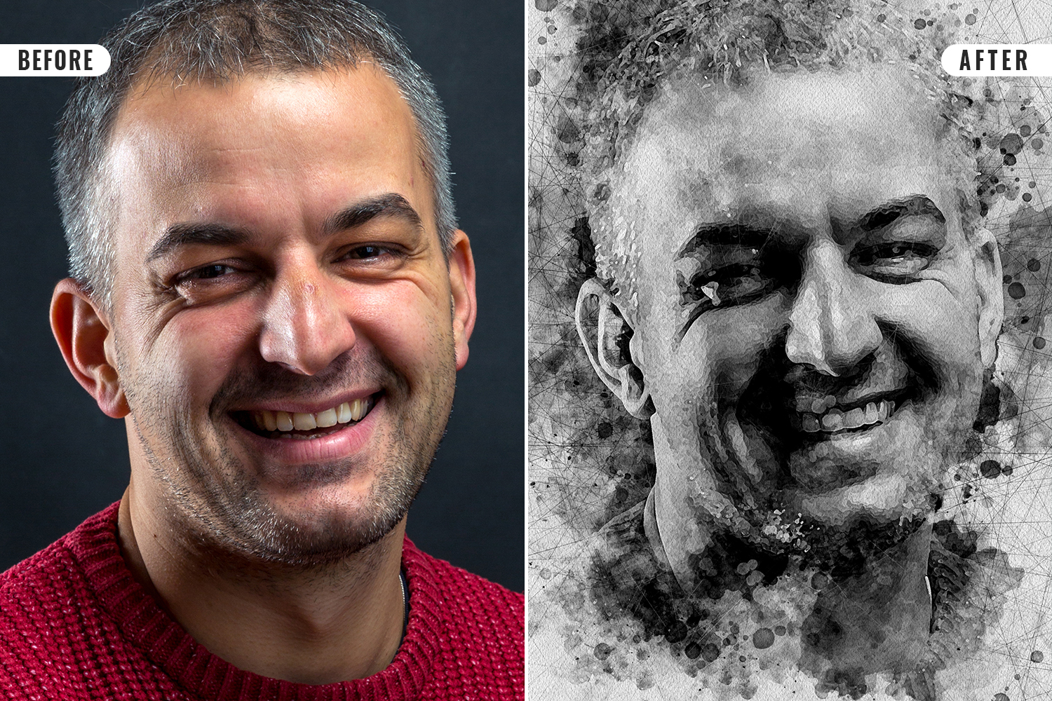 Ink Splatter Photo Effect, Add-ons | GraphicRiver