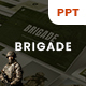 BRIGADE - Military and Army Powerpoint Template, Presentation Templates
