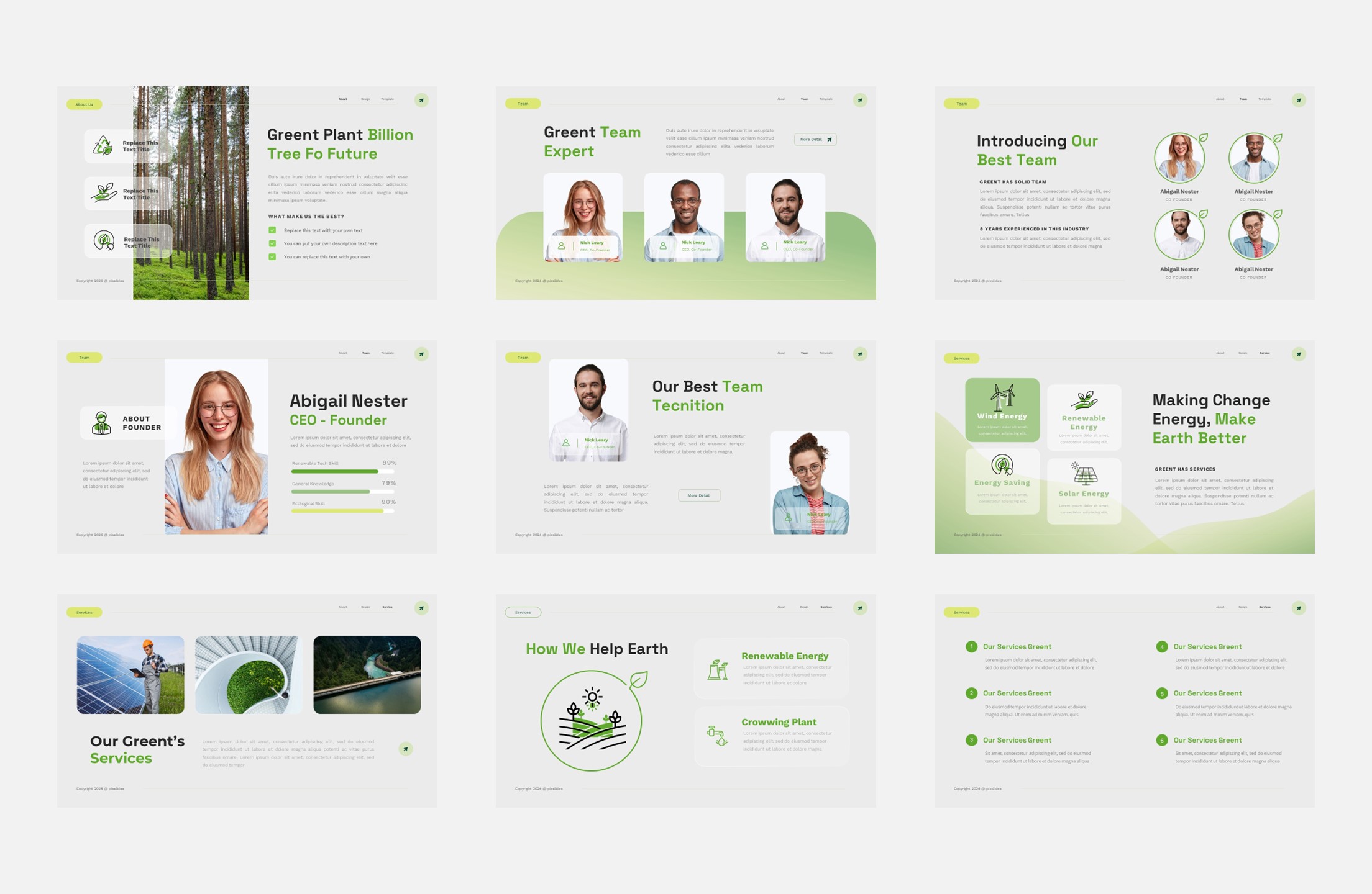 Greent - Green Energy and Ecology Powerpoint Template, Presentation ...