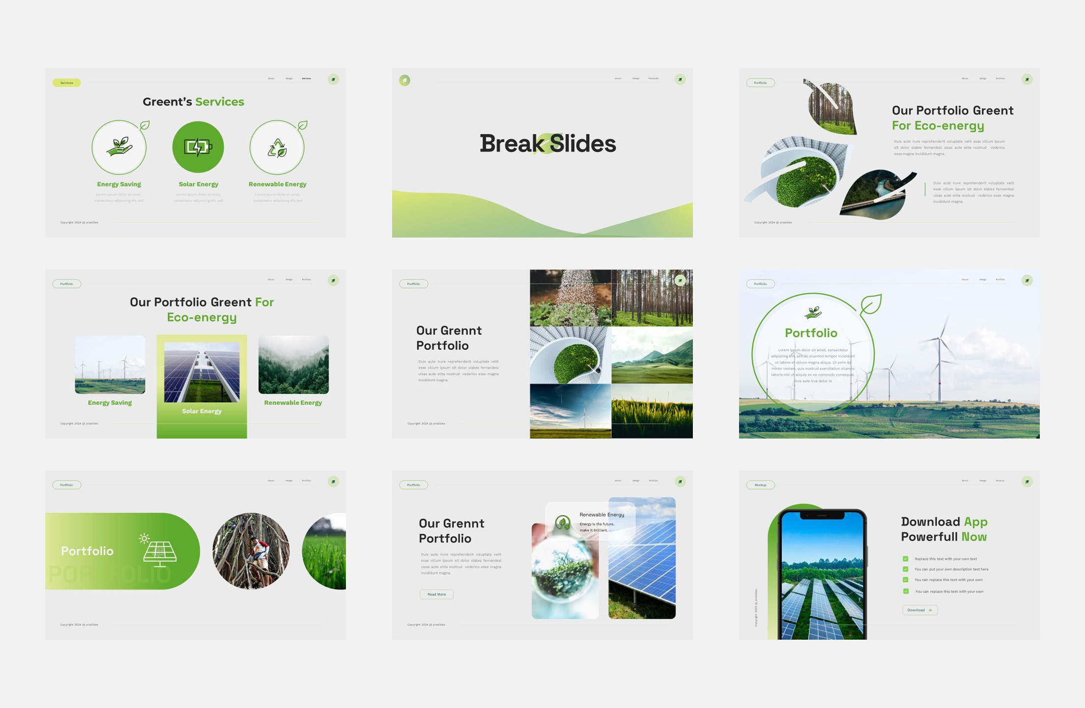 Greent - Green Energy and Ecology Powerpoint Template, Presentation ...