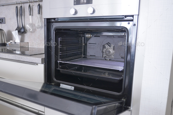 open electric oven at home Stock Photo by towfiqu98 | PhotoDune