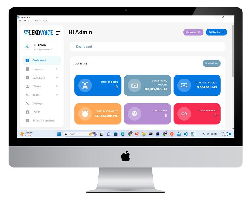 Blendvoice ~ Invoice Management Desktop App by techblendltd | CodeCanyon