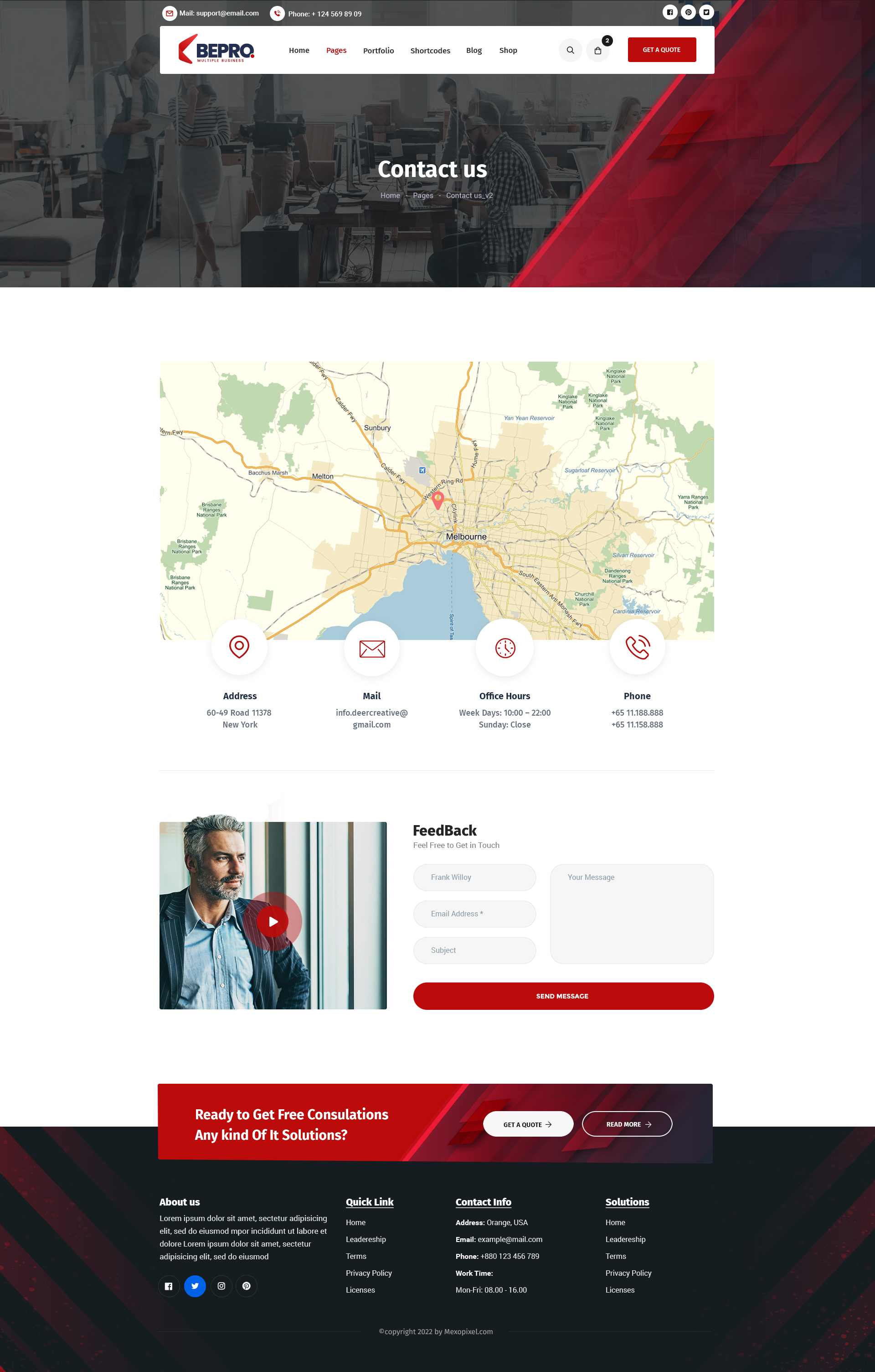 Bepro - Multi-Purpose Business & Consulting Figma Template by mexopixel