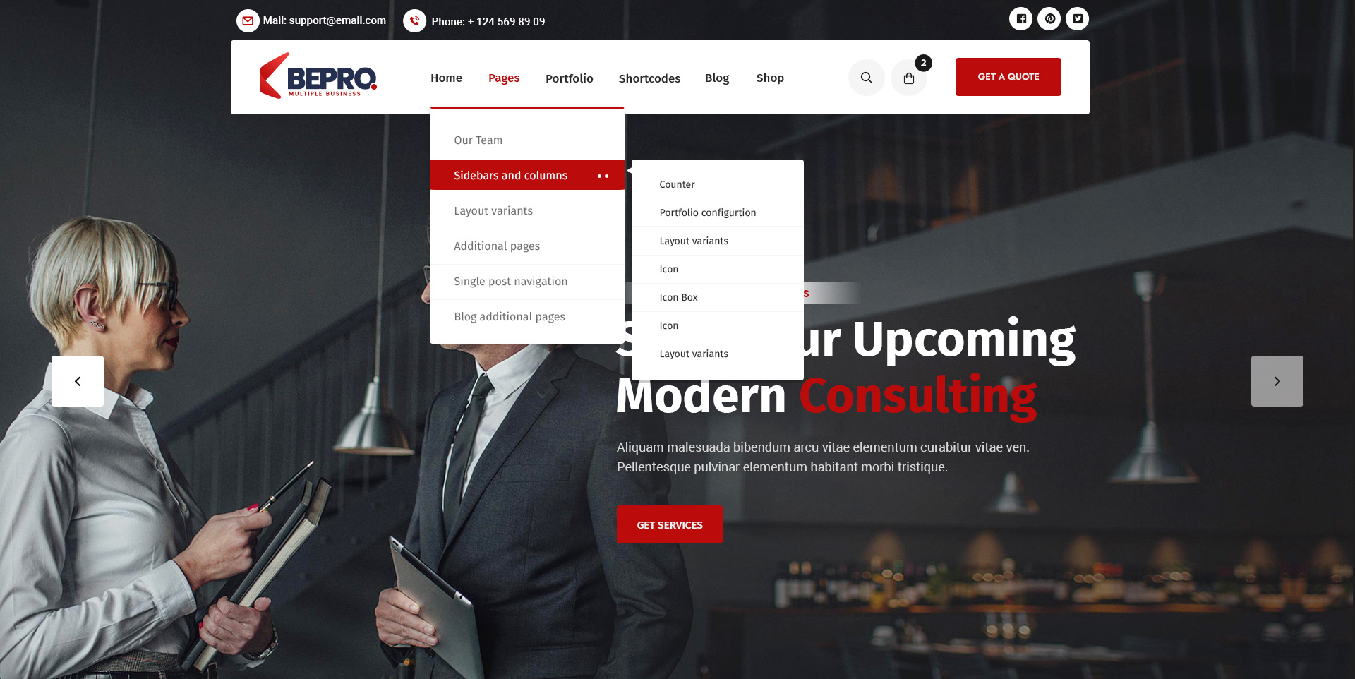 Bepro - Multi-Purpose Business & Consulting Figma Template by mexopixel