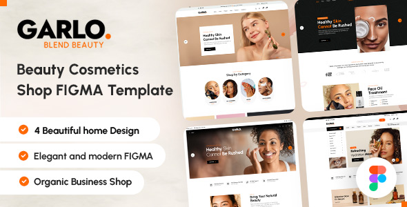 Garlo - Beauty Cosmetics Shop Figma Template by UserThemes | ThemeForest