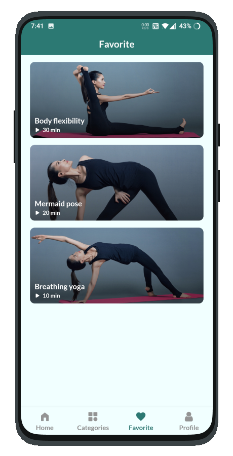 Yoga & Home Workout App Template in React Native | Fitness App Template ...