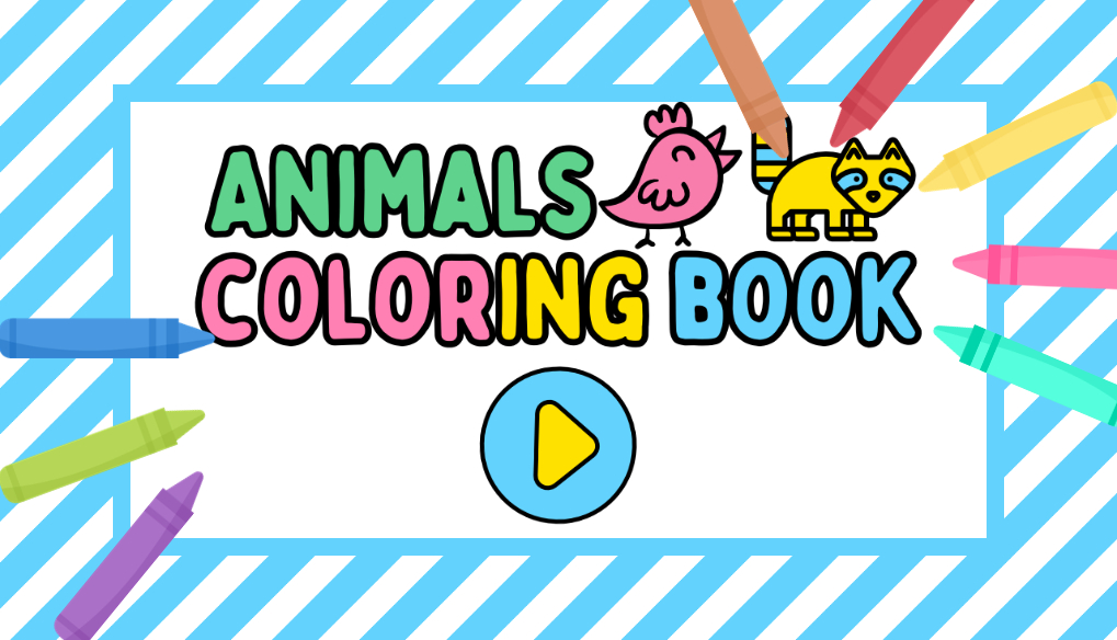 Animals Coloring Book | Html5 Game | Online Coloring Book | Construct 2 ...