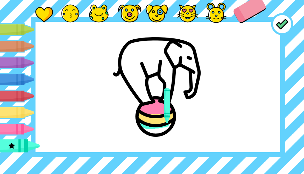 Animals Coloring Book | Html5 Game | Online Coloring Book | Construct 2 ...