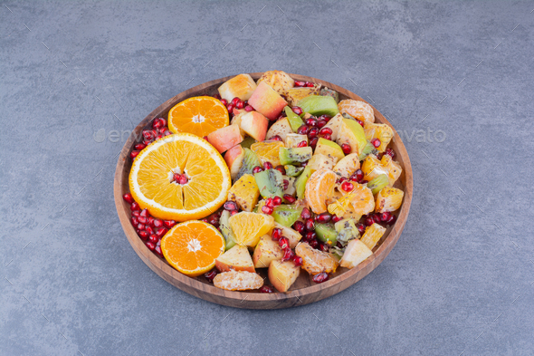 Fruit salad with chopped and minced fuits and spices Stock Photo by ...