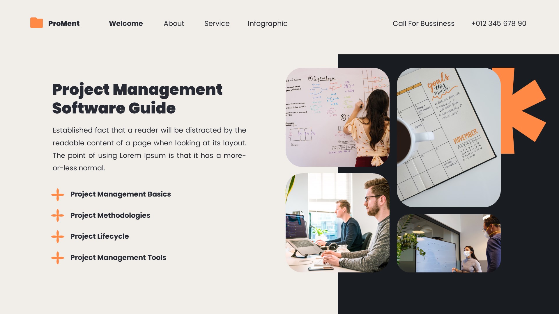 ProMent - Project Management Keynote Template, Presentation Templates