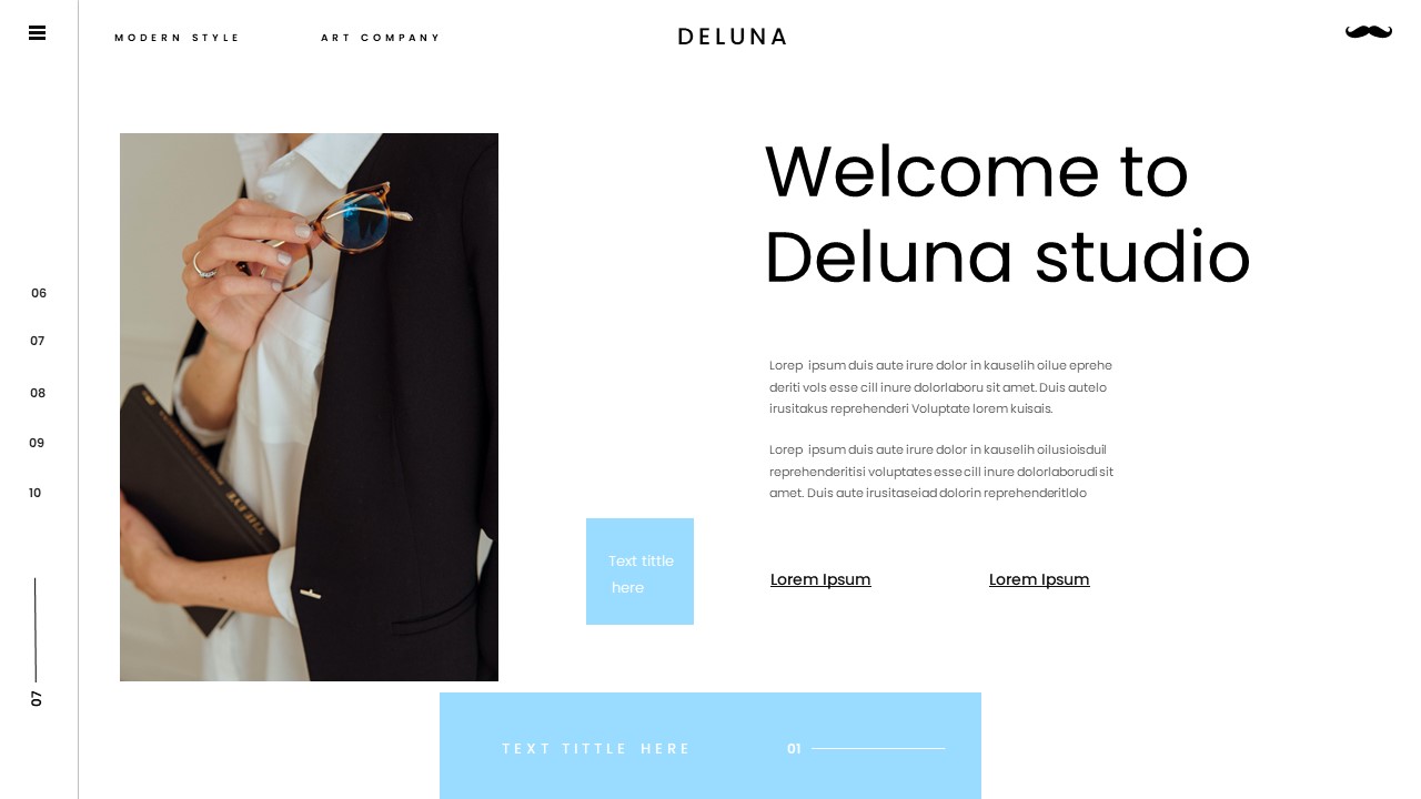 Deluna – Business PowerPoint Template by HazuleStudio | GraphicRiver