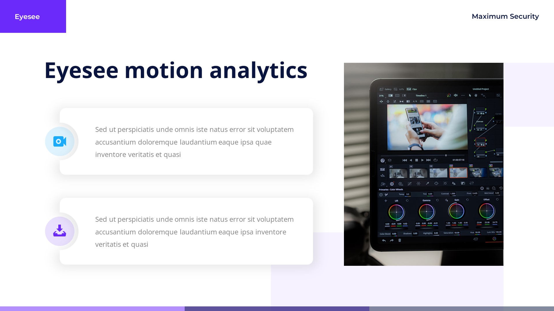 Eyesee - CCTV Camera PowerPoint template, Presentation Templates ...
