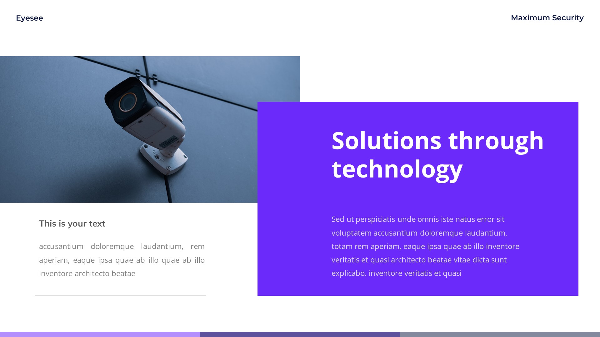 Eyesee - CCTV Camera PowerPoint template, Presentation Templates ...