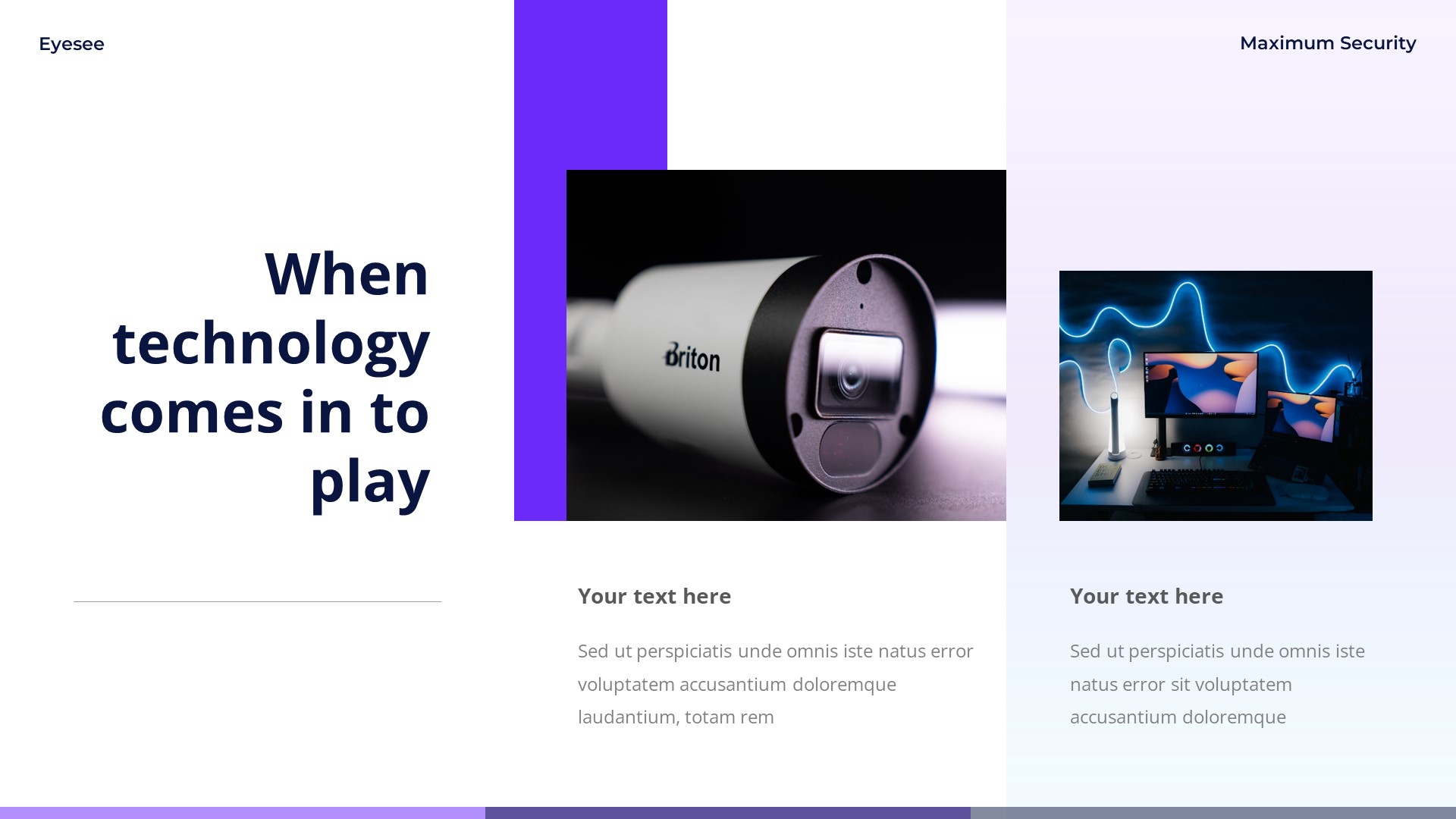 Eyesee - CCTV Camera PowerPoint template, Presentation Templates ...
