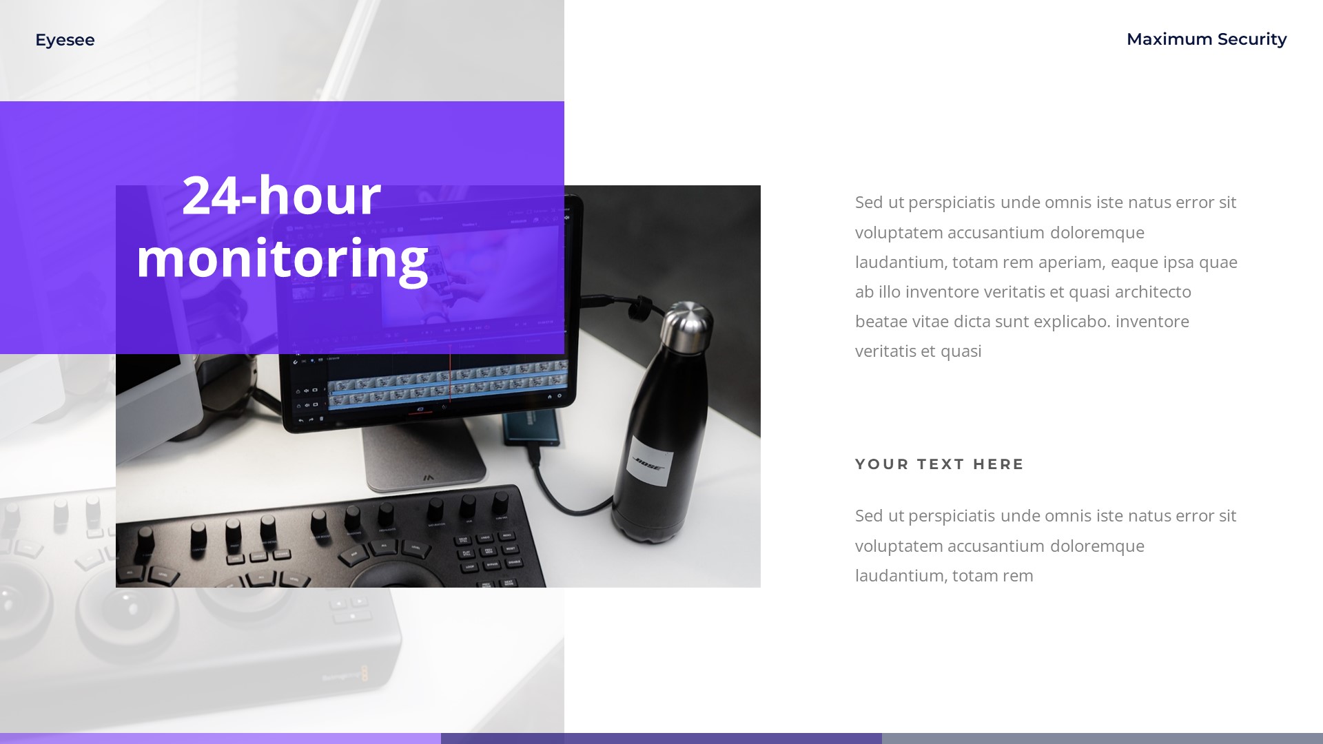 Eyesee - CCTV Camera PowerPoint template, Presentation Templates ...