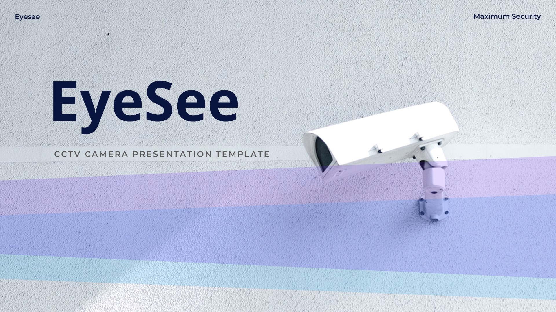 Eyesee - CCTV Camera Google Slides template, Presentation Templates