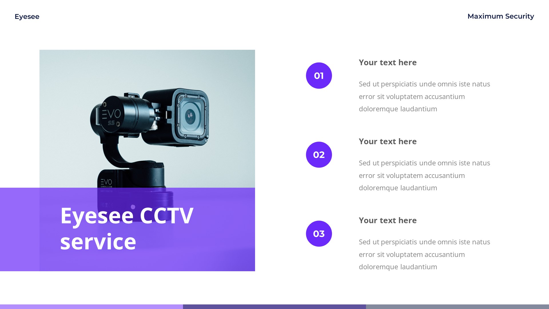 Eyesee - CCTV Camera Google Slides template, Presentation Templates