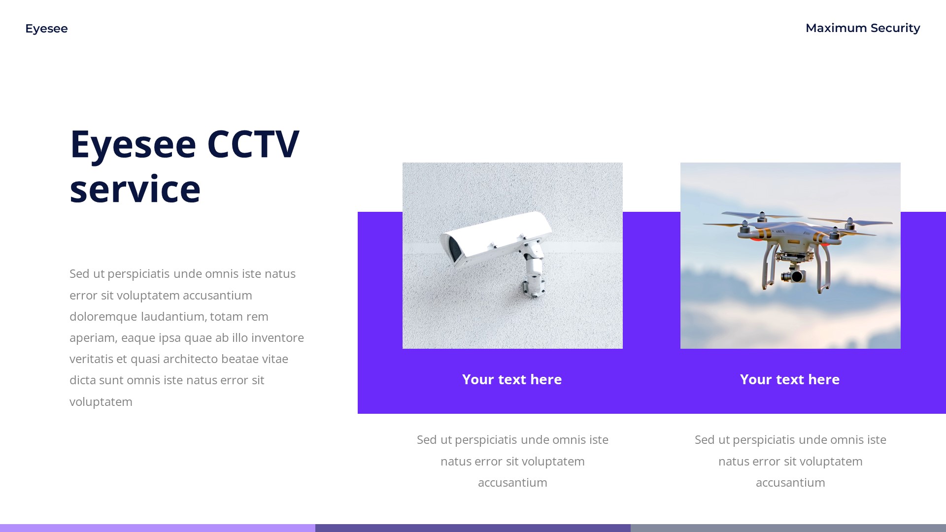 Eyesee - CCTV Camera Google Slides template, Presentation Templates
