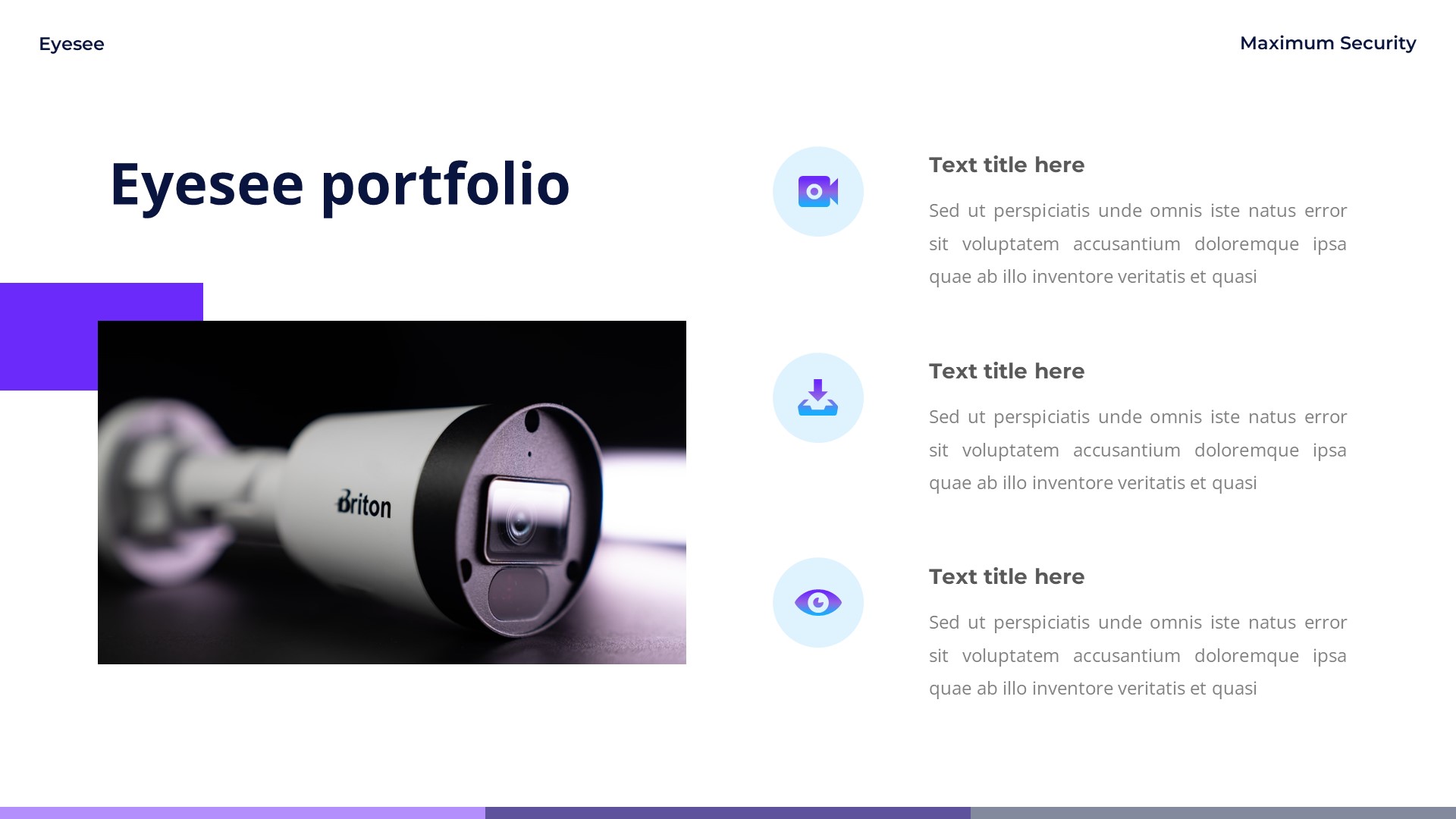 Eyesee - CCTV Camera Google Slides template, Presentation Templates