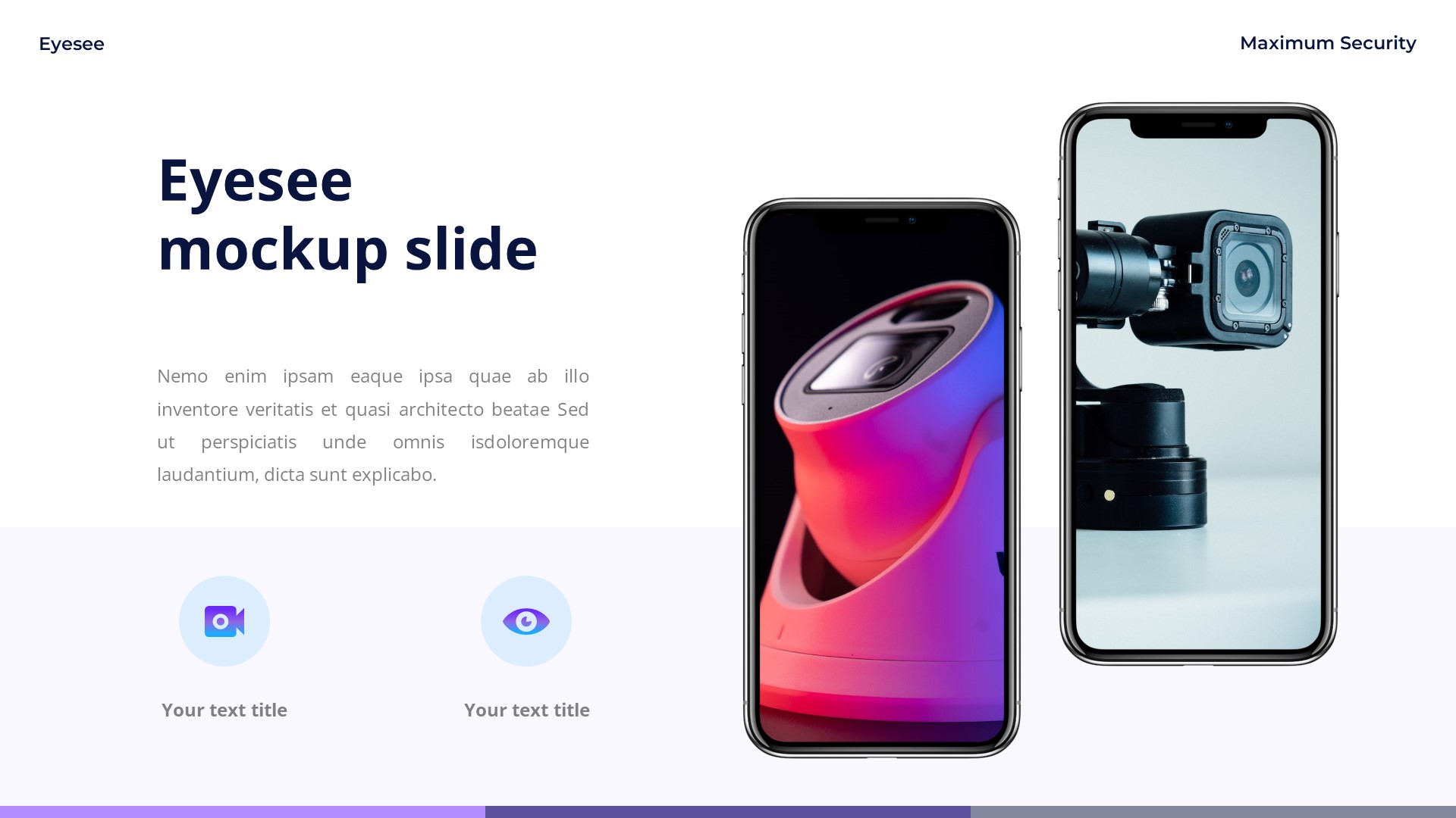 Eyesee - CCTV Camera Google Slides template, Presentation Templates