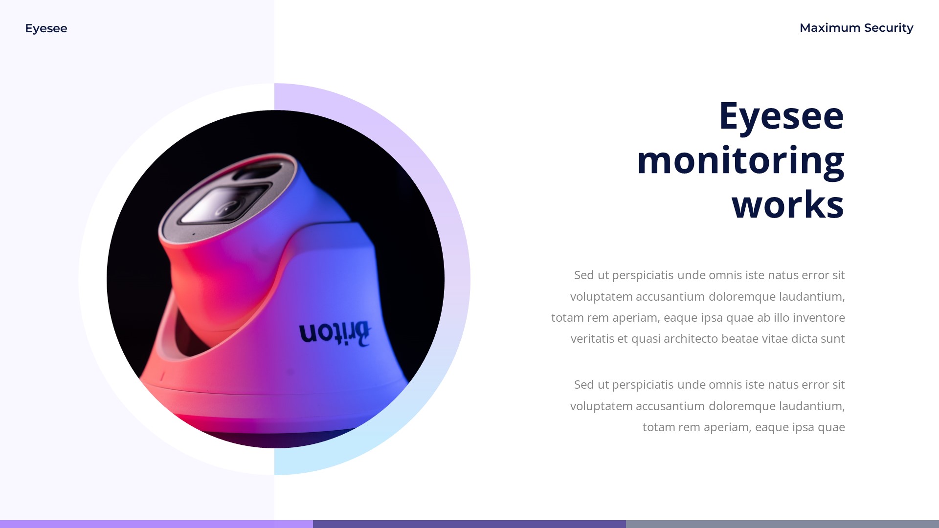 Eyesee - CCTV Camera Google Slides template, Presentation Templates