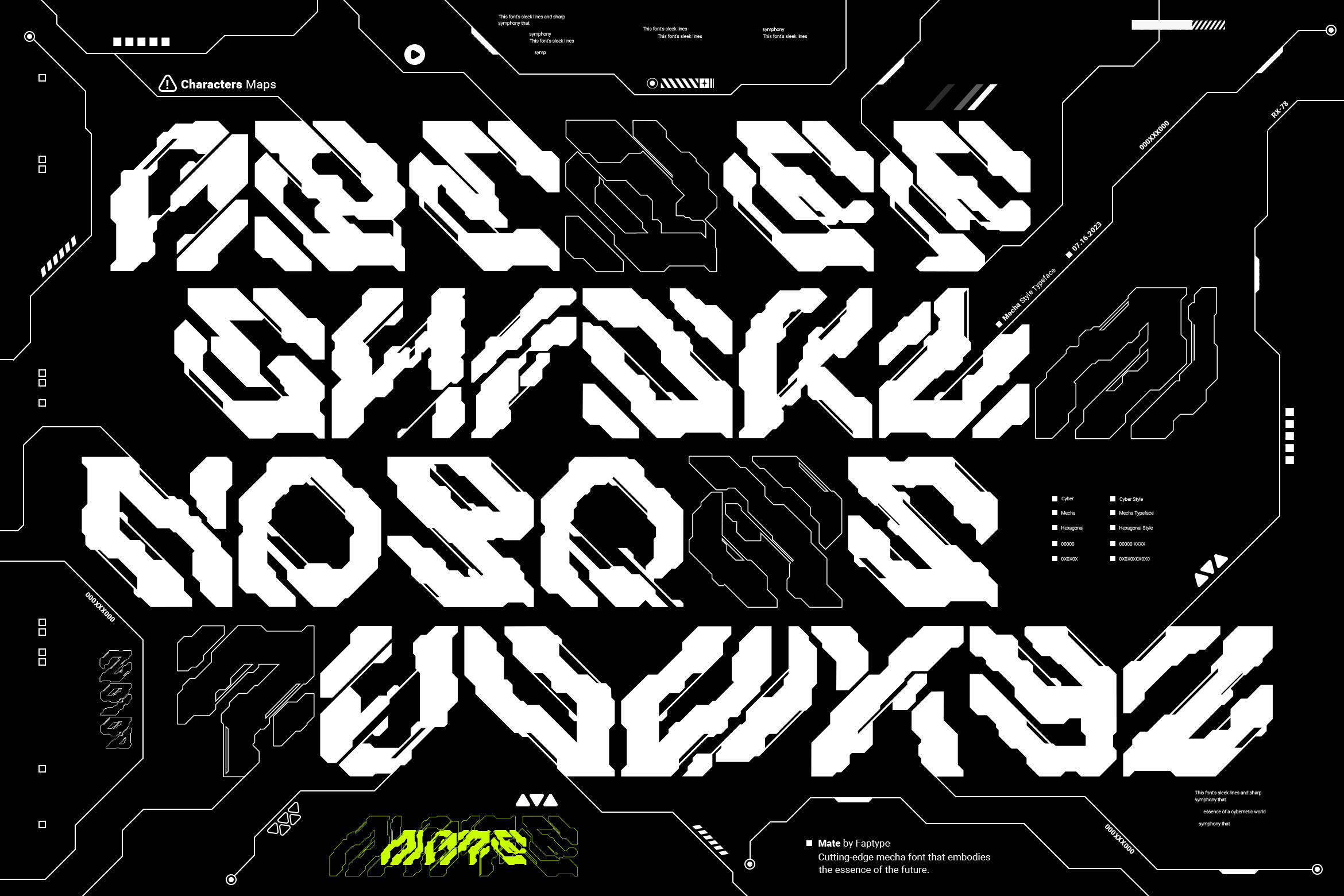 Mate | Modern Mecha Font Vol. 2, Fonts | GraphicRiver