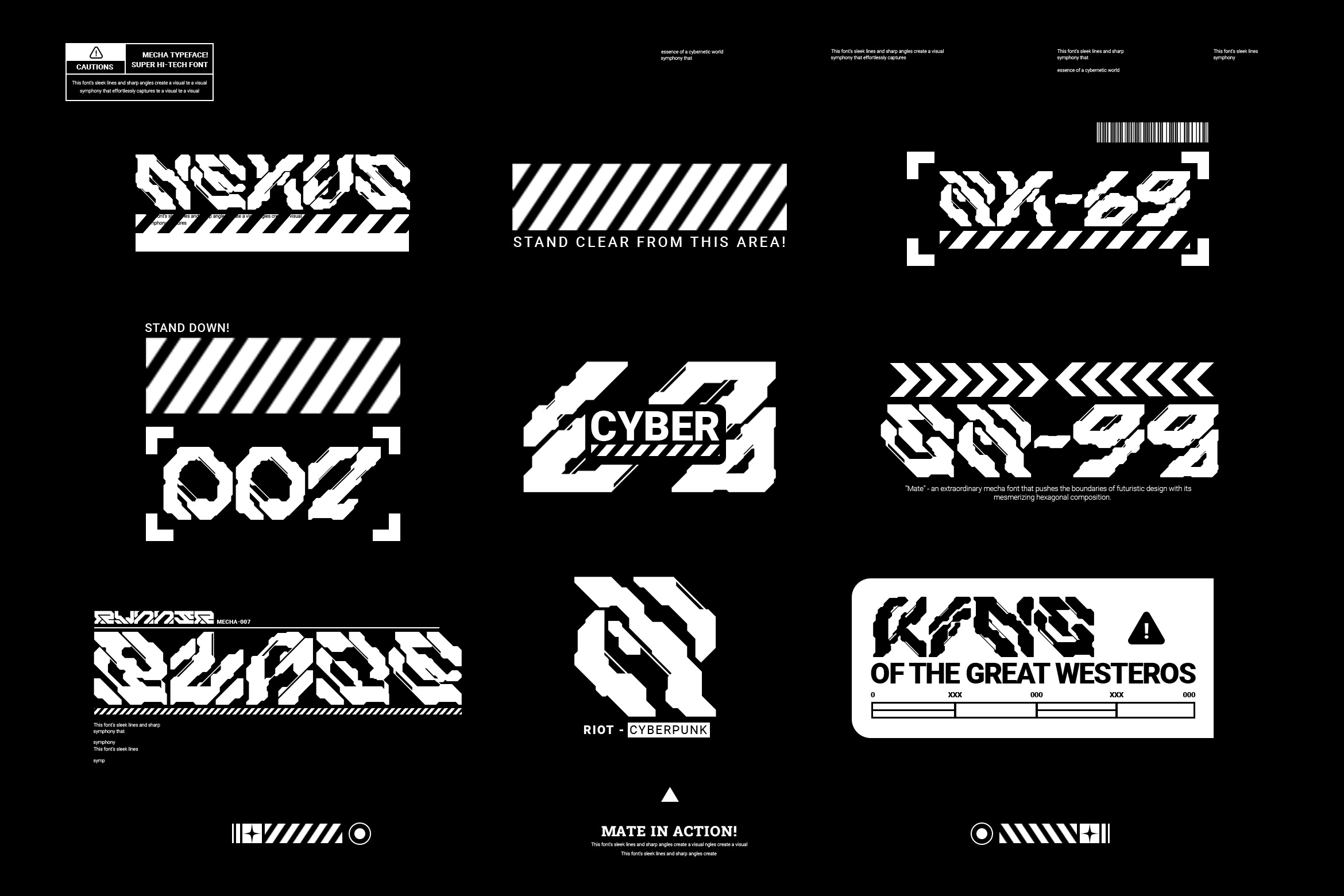 Mate | Modern Mecha Font Vol. 2, Fonts | GraphicRiver