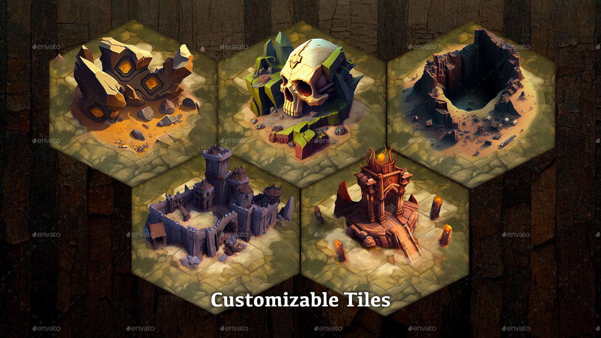 Hex Tiles - Volume 1, Game Assets | GraphicRiver
