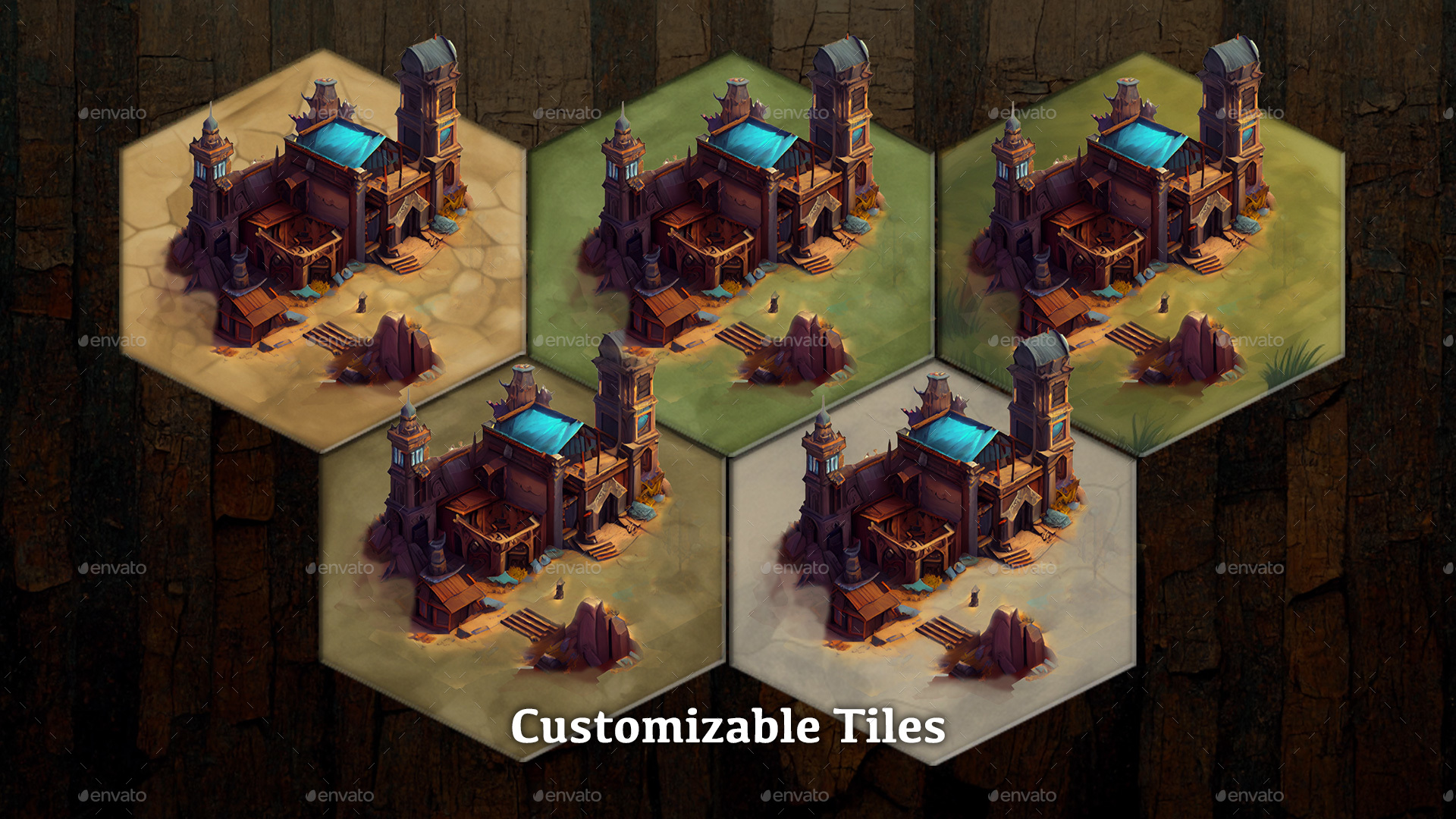 Hex Tiles - Volume 1, Game Assets | GraphicRiver