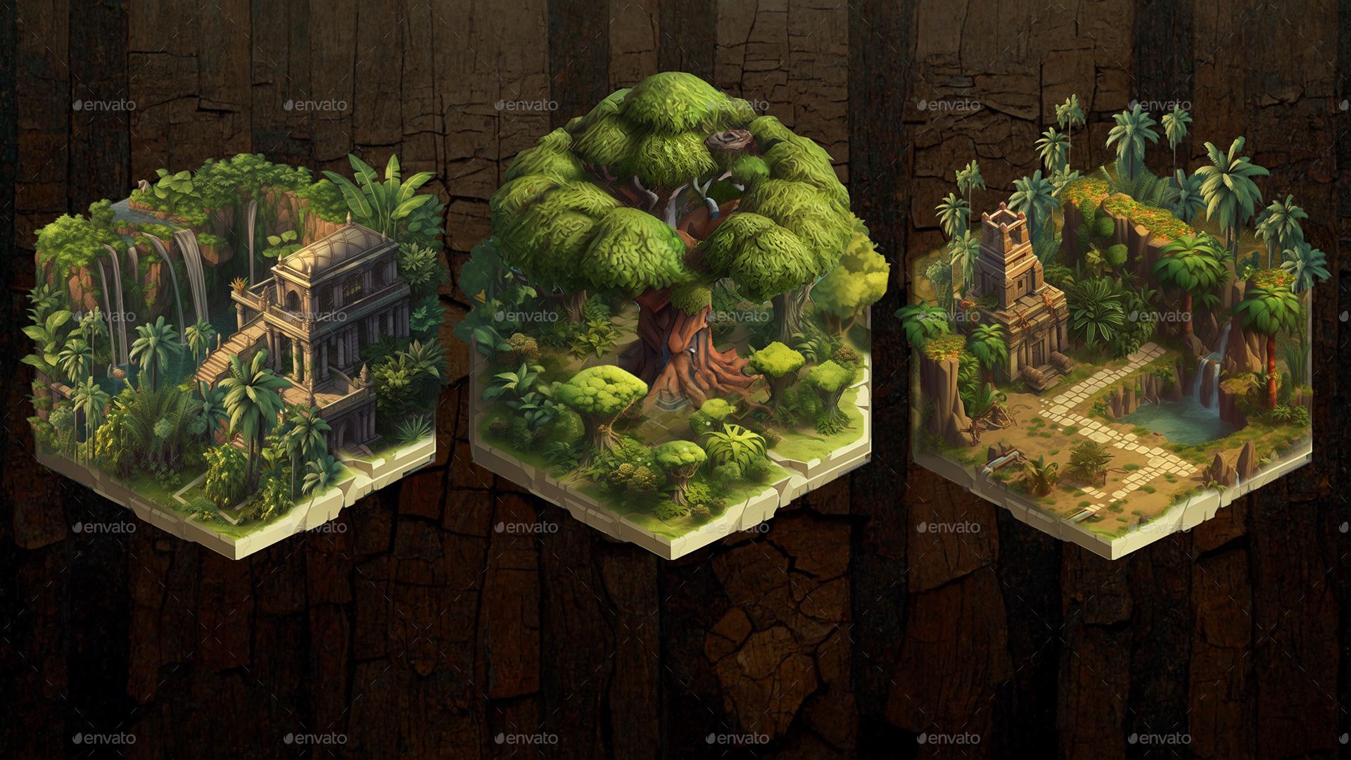 Hex Tiles - Volume 1, Game Assets | GraphicRiver