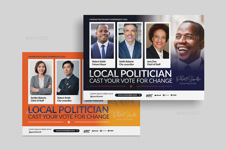 Election Flyer Template, Print Templates | GraphicRiver