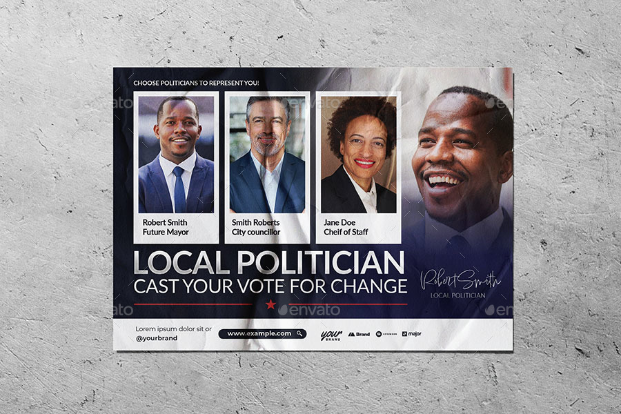 Election Flyer Template, Print Templates | GraphicRiver