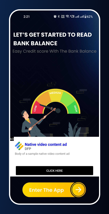CIBIL Score - Credit Score Generator - Admob Ads - Android by VocsyInfotech