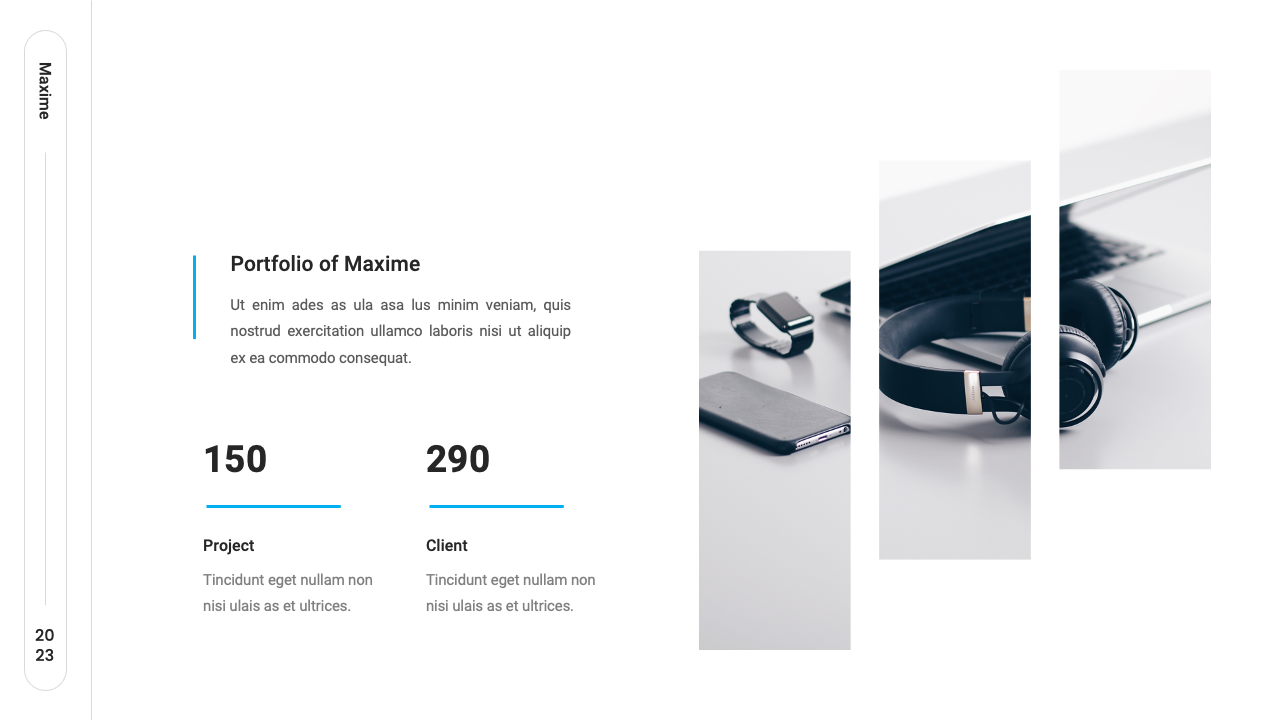 Maxime - Creative Business Google Slides Template, Presentation Templates