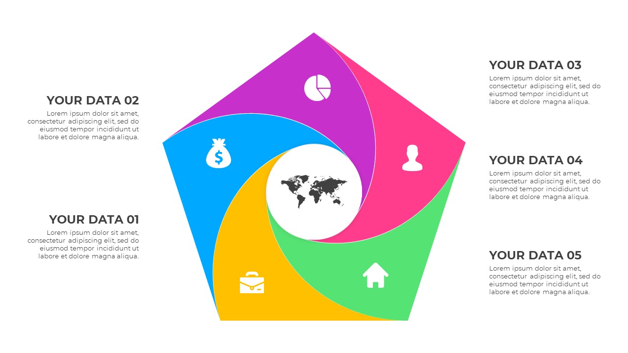 Geometric Infographics PowerPoint Template Diagrams, Presentation Templates