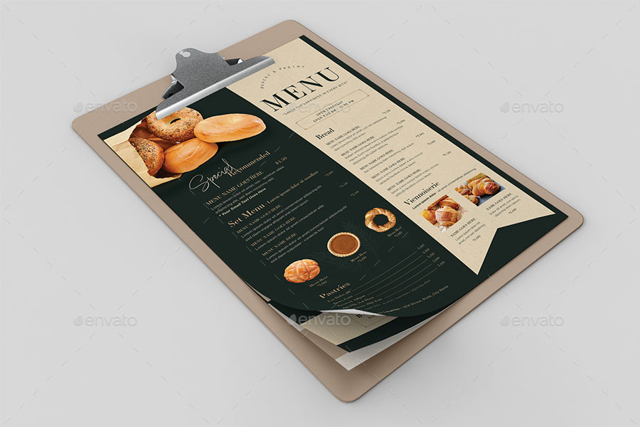 Bakery Menu & Flyer Template, Print Templates | GraphicRiver