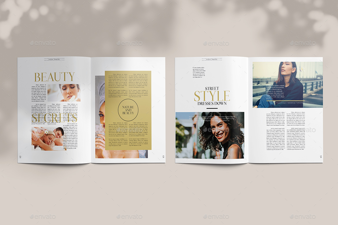 Fashion Magazine, Print Templates | GraphicRiver
