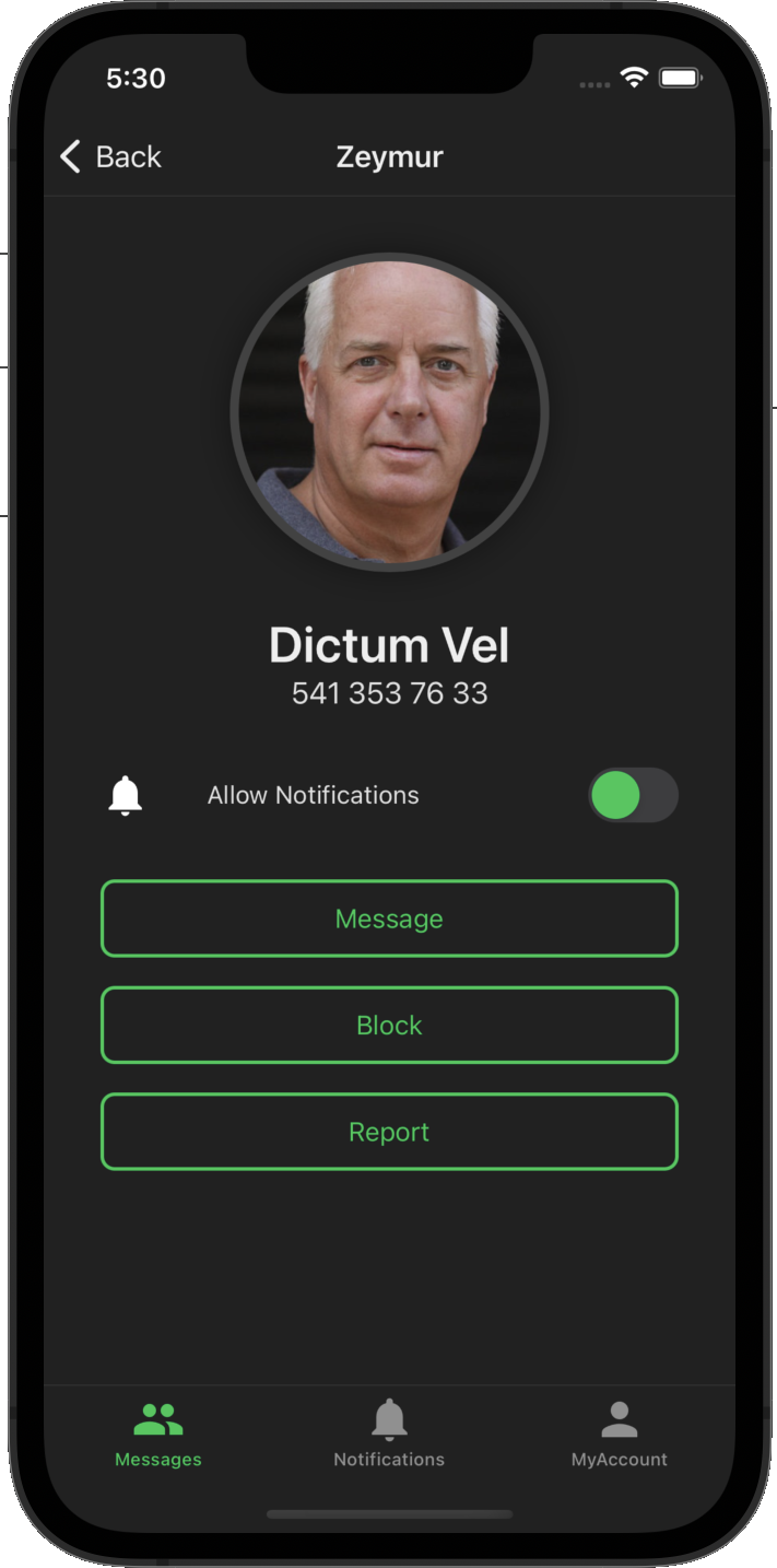 Messaging App UI Template for Xamarin Forms by zeymur | CodeCanyon