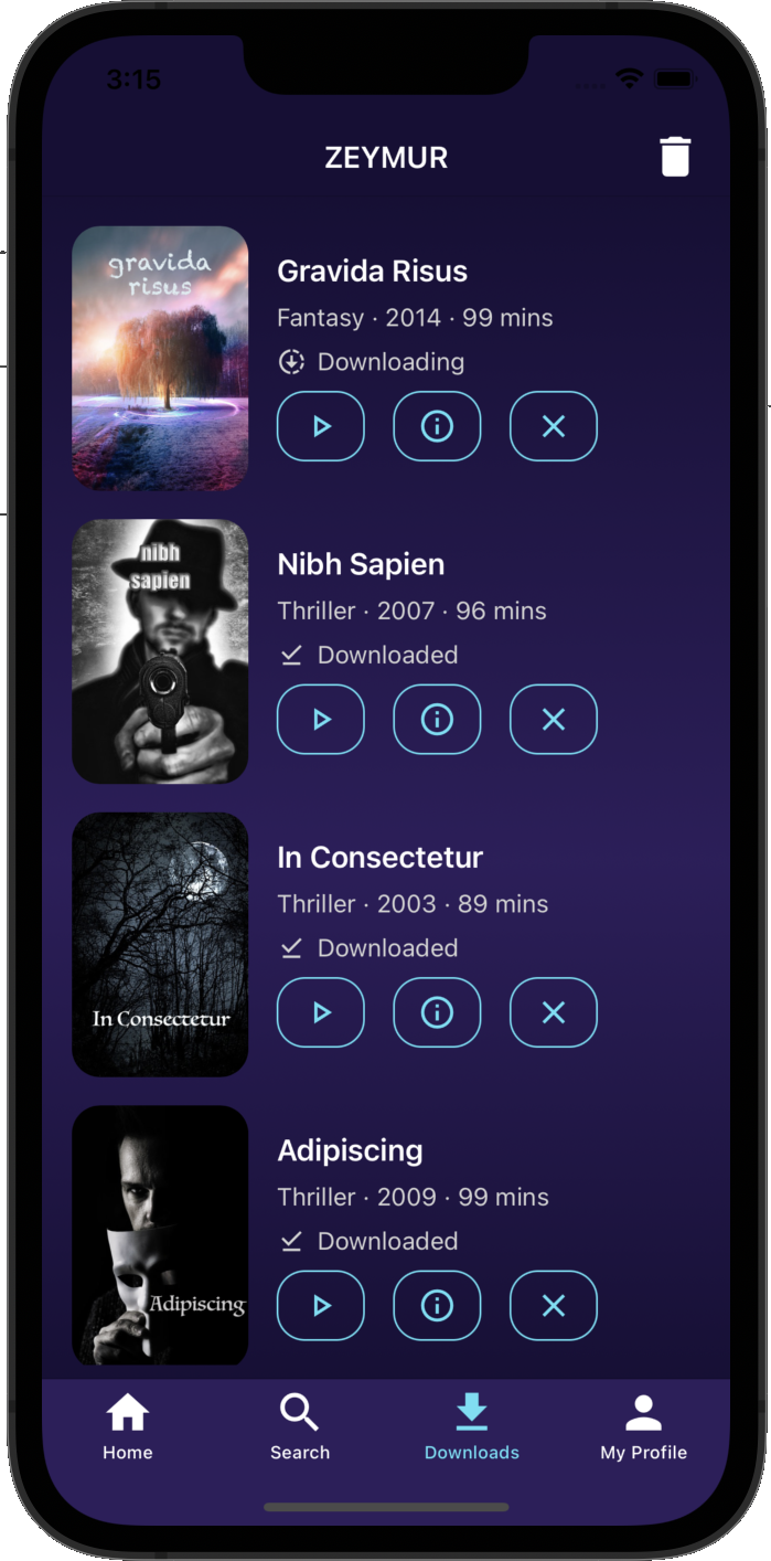 4 App UI Templates for Xamarin Forms: E-commerce, Movie, Event, Social ...