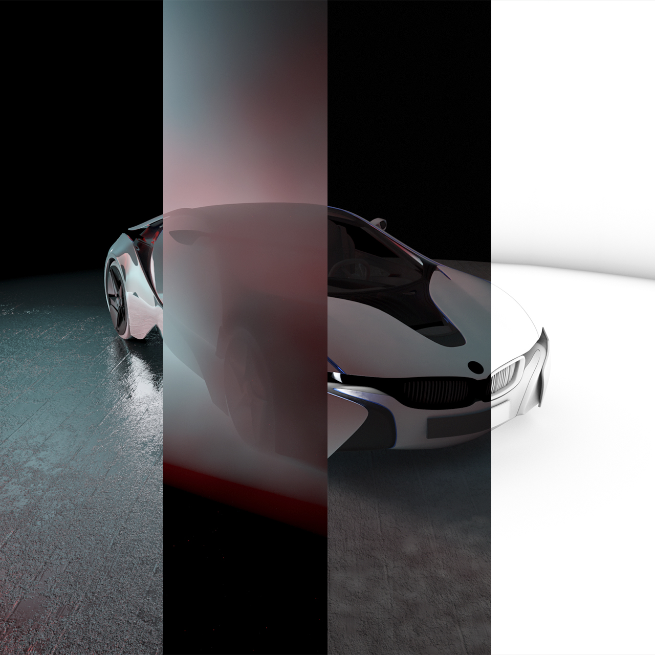 Car Render Setup with Volumetric Lights - Cinema 4D by Abdelrahman_El-masry