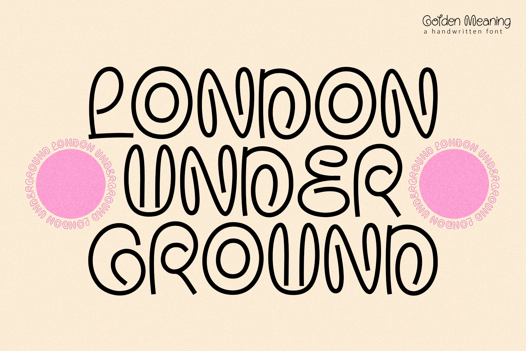 Golden Meaning - Handwritten Font by HIROstd | GraphicRiver