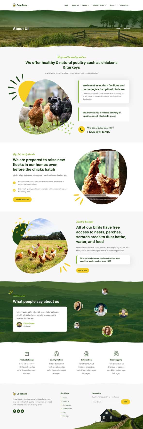 CoopFarm - Poultry Farm Elementor Template Kit by BimberOnline ...