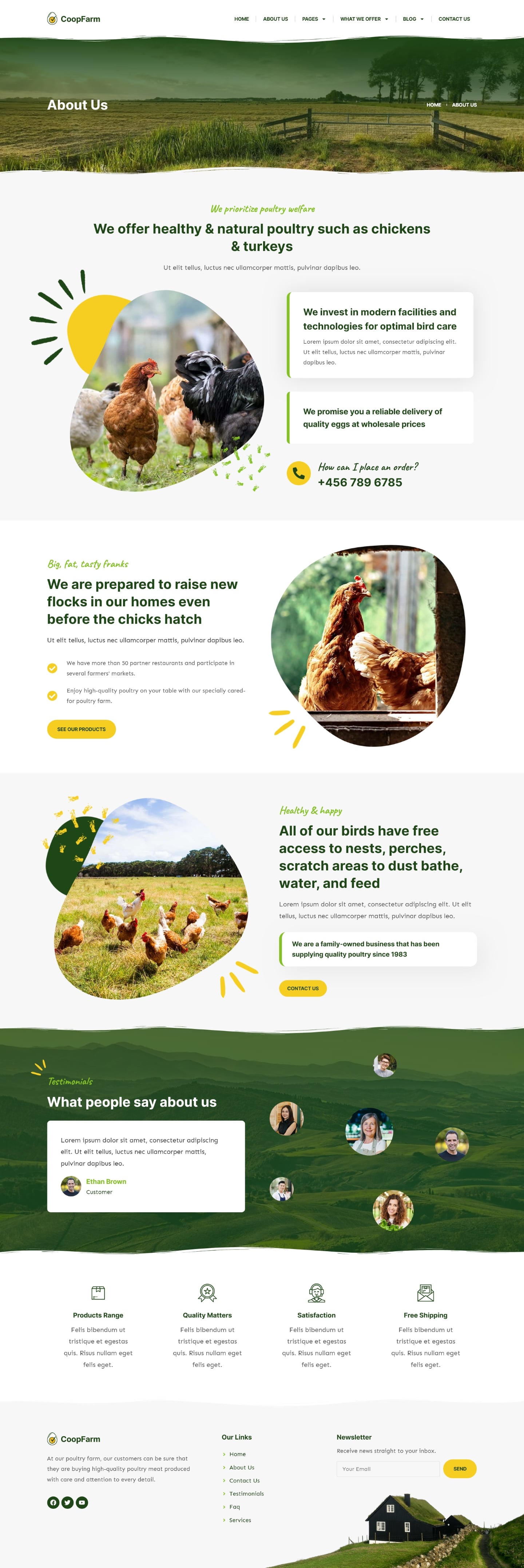 CoopFarm - Poultry Farm Elementor Template Kit by BimberOnline | ThemeForest