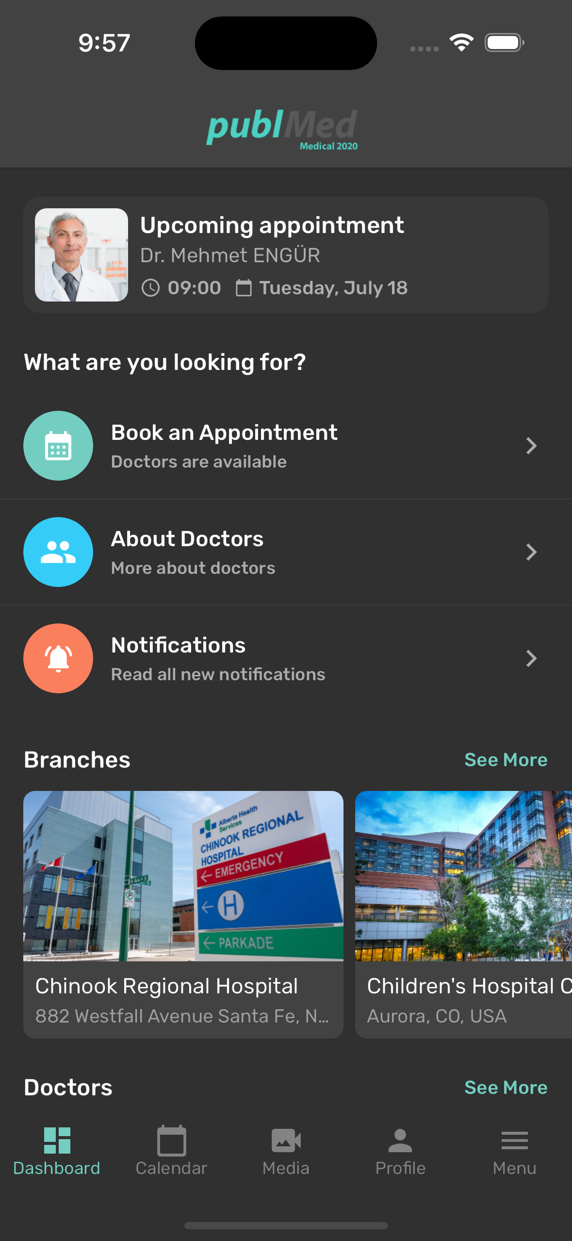 Flutter PublMed Hospital & Medical Mobile App with Admin Panel ...