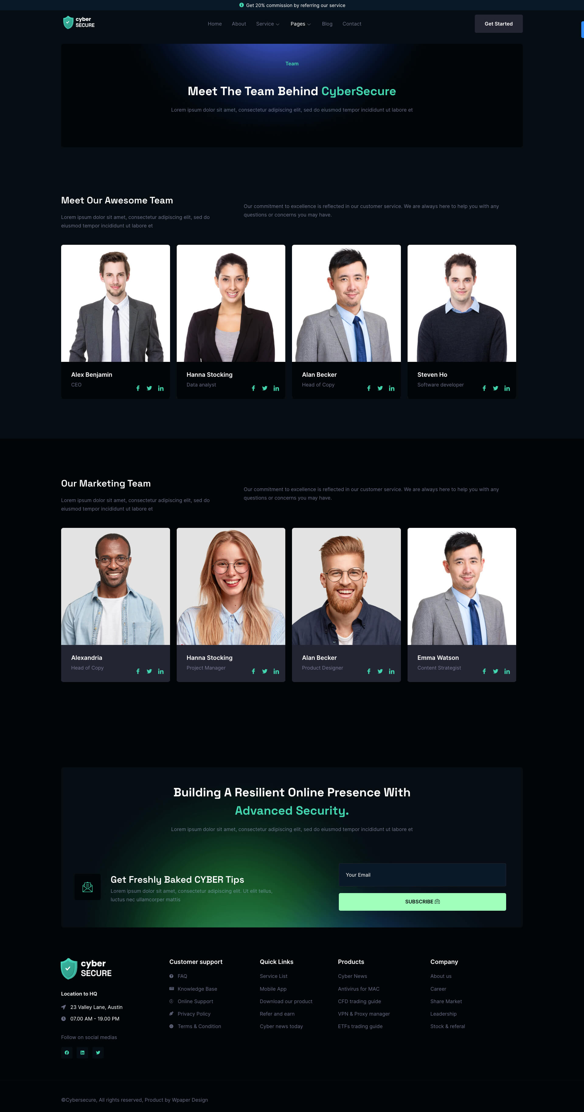 CyberSecure - Cyber Security Elementor Template Kit by Snowflakeproject
