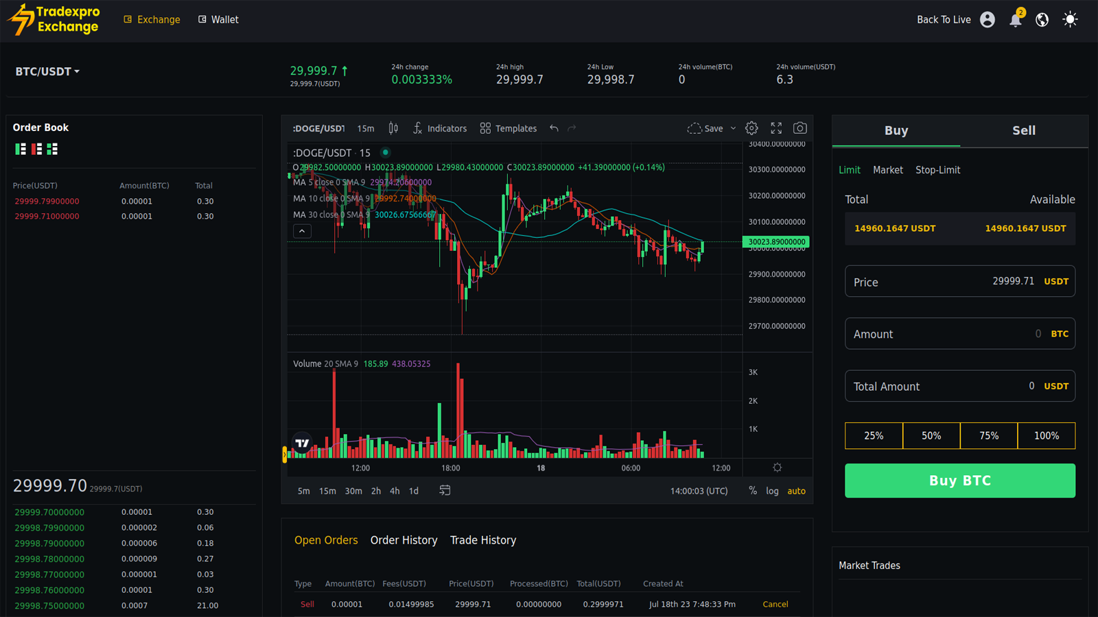 Tradexpro Demo Trading - Crypto Exchange Addon by itechtheme | CodeCanyon