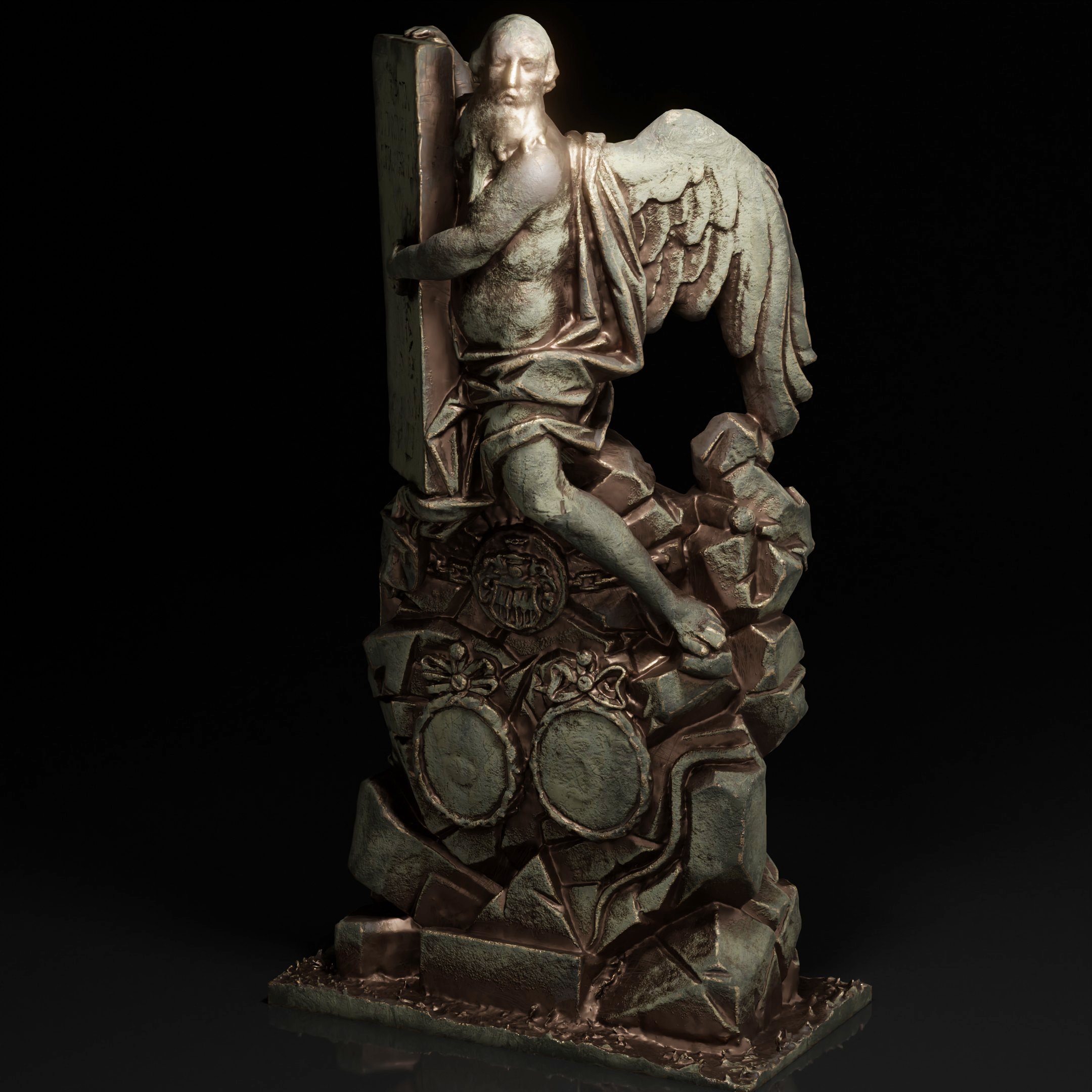 Famous Roman Sculpture Made Of Bronze 015 by dada_design | 3DOcean