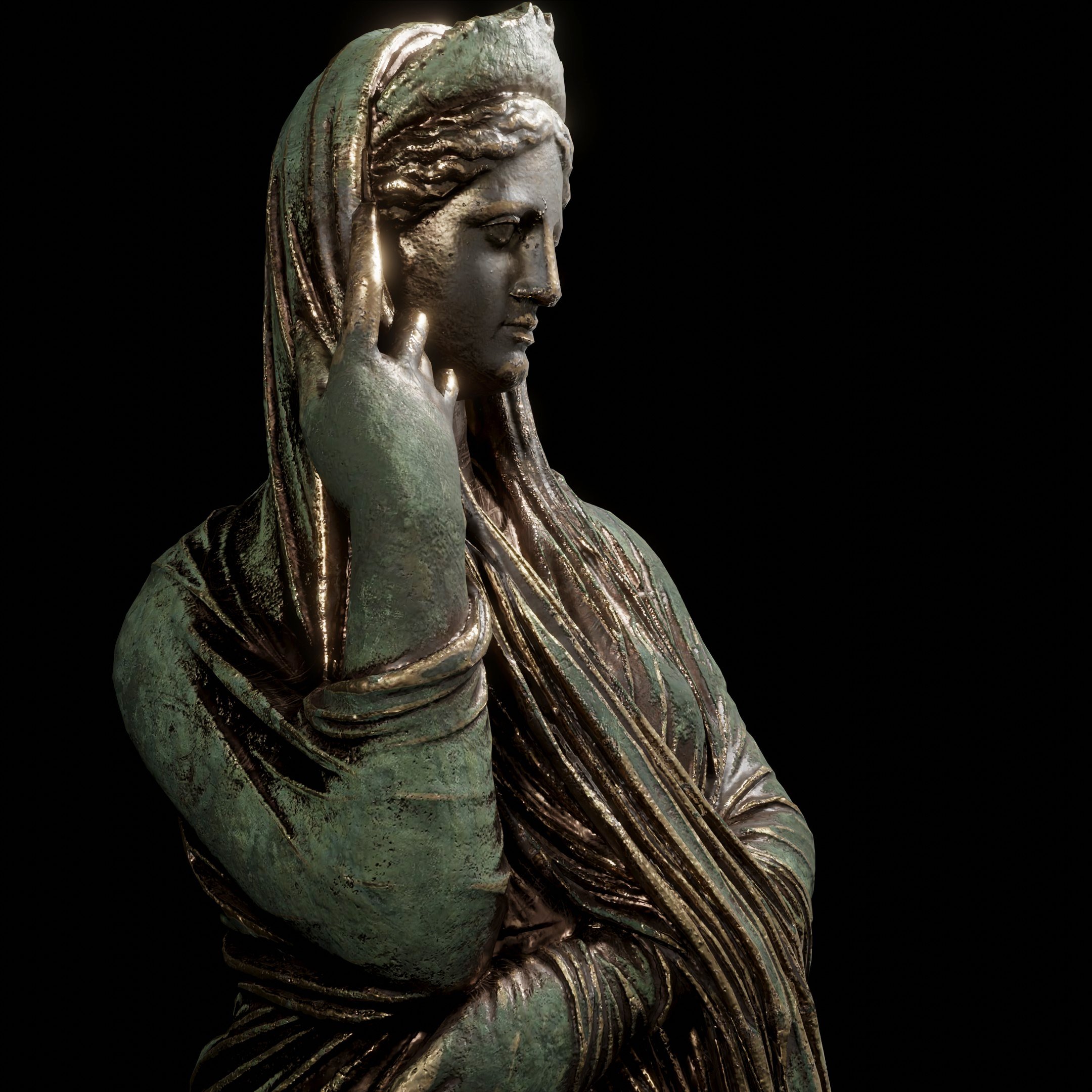 Famous Roman Sculpture Made Of Bronze 018 by dada_design | 3DOcean